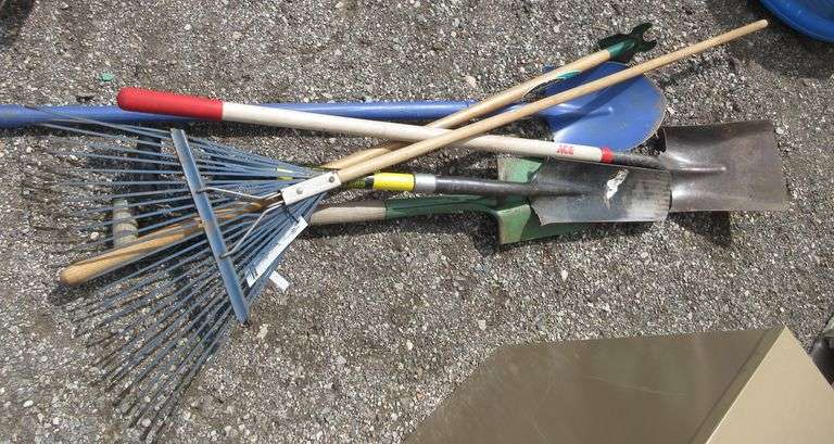 Tools, include: Standard shovel, Hoe, Ace fire shovel, Contractors ...