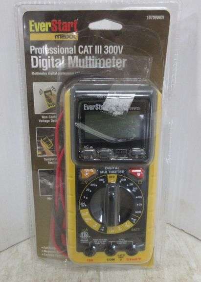 EverStart Professional CAT 111 300V digital multimeter, new, opened but ...