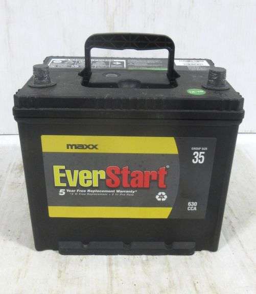 Everstart group 35 car battery, has been on tender for 2 years as spare ...
