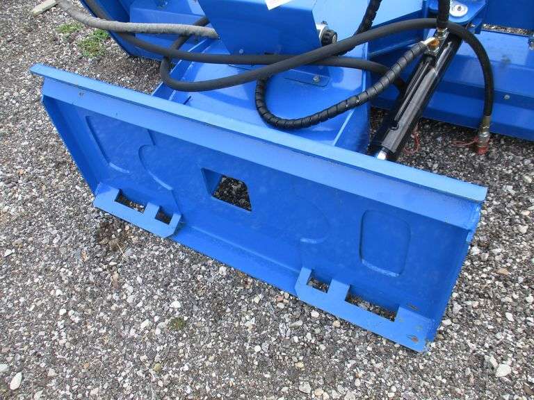 Top Cat power rake for skid steer, power angle with harness and switch ...