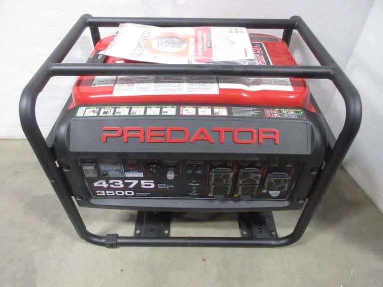 Predator generator, 4350 max starting watts, 3500 running watts, new ...