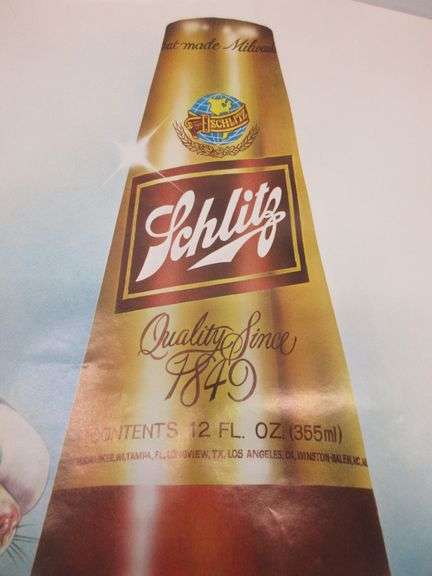 1981 Vintage Gopher Schlitz Beer Poster, 17 1/2"H - Albrecht Auction ...