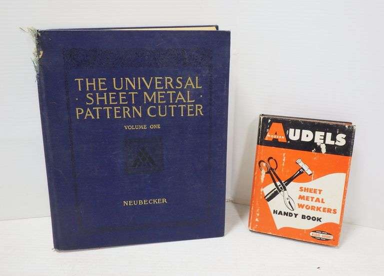 (2) Sheet metal pattern books, includes: Audels handbook; The Universal ...