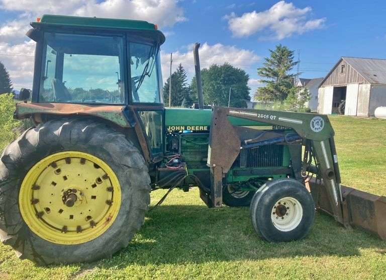 1990 John Deere 2955 Tractor with a Bush Hog Loader, (10,843 Hours ...
