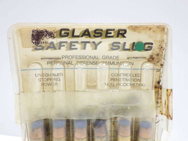 (6) Vintage Glaser Safety 44 magnum slugs - Albrecht Auction Service