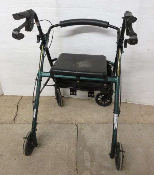 Walker with hand brakes and seat, 3 years old, 34"H, used - Albrecht ...
