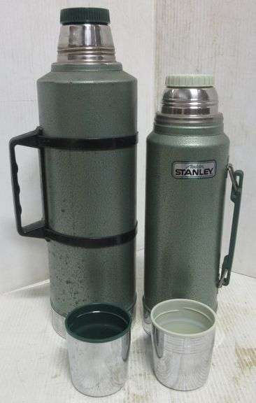 Aladdin Stanley Thermos, A-945B, 2-quart; RH94, 1-quart, in very good ...