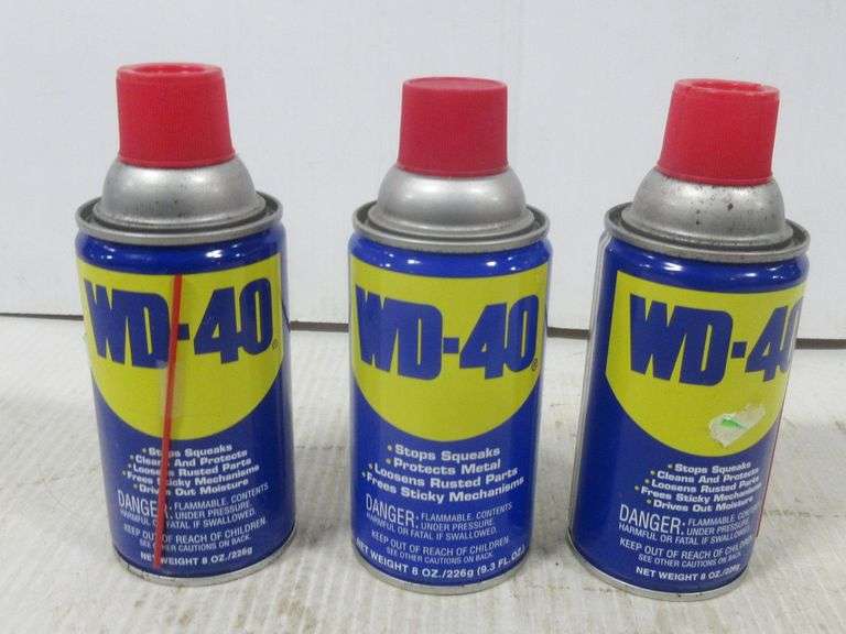 (3) Cans of WD-40, new - Albrecht Auction Service