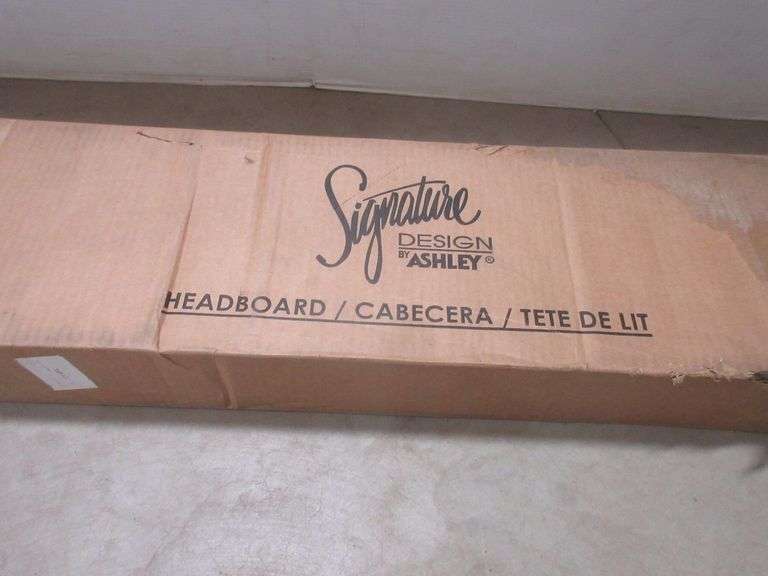 Ashley Furniture headboard, NIB - Albrecht Auction Service