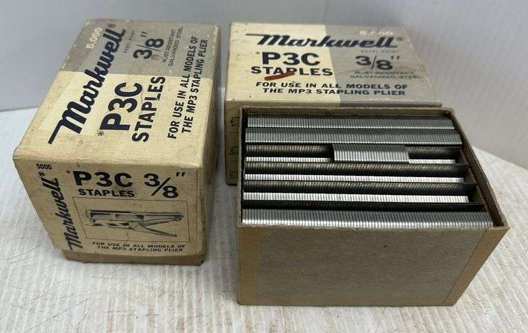 (6) Boxes of new staples - Albrecht Auction Service
