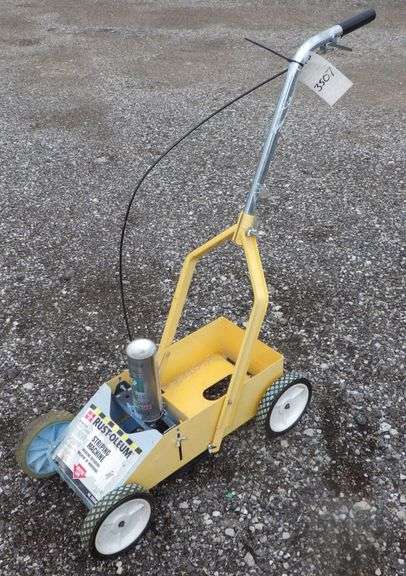 Rustoleum paint striping machine for parking lots, athletic fields, and ...