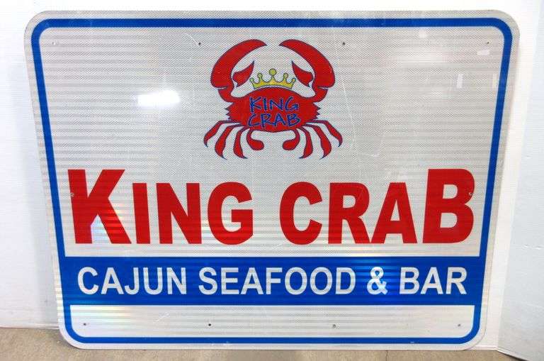 King Crab Restaurant Sign - Albrecht Auction Service