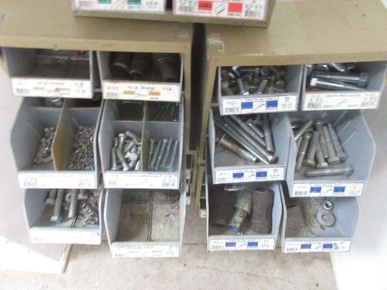 (5) Midwest fastener cabinets with hardware, each- 12"W x 16"D x 13"H ...