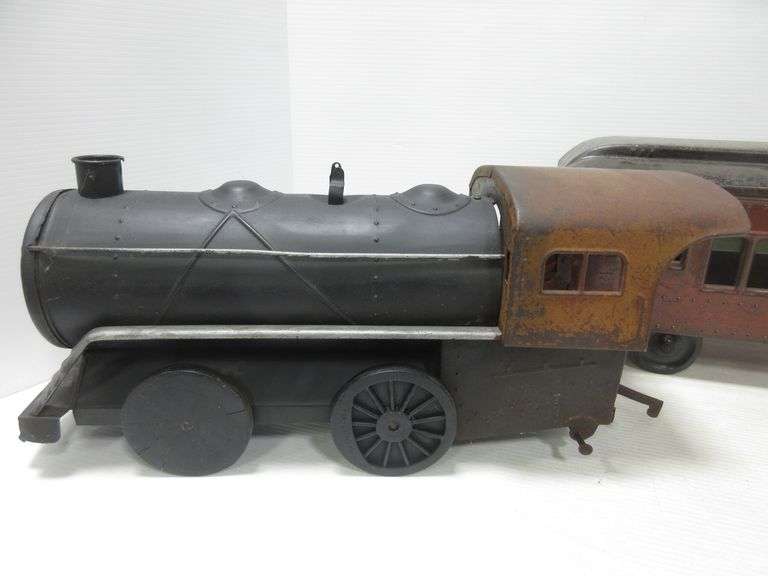 1930's Cor-Cor train set, includes: Steam engine, Coal car, and Pullman ...