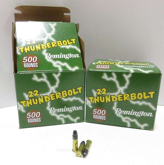 (1,000) Rounds of factory fresh, Thunderbolt 22 LR Ammunition ...
