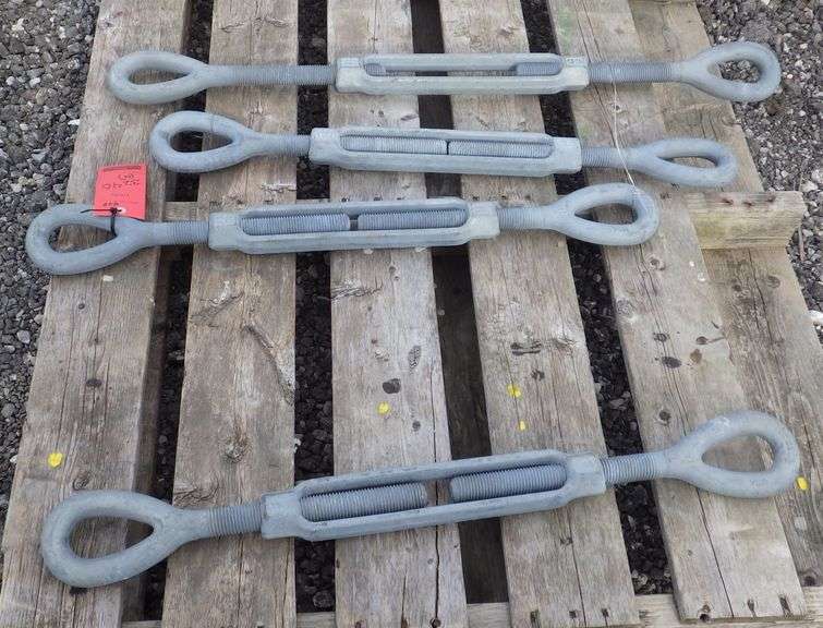 (4) Large turnbuckles, 1 1/4, good - Albrecht Auction Service
