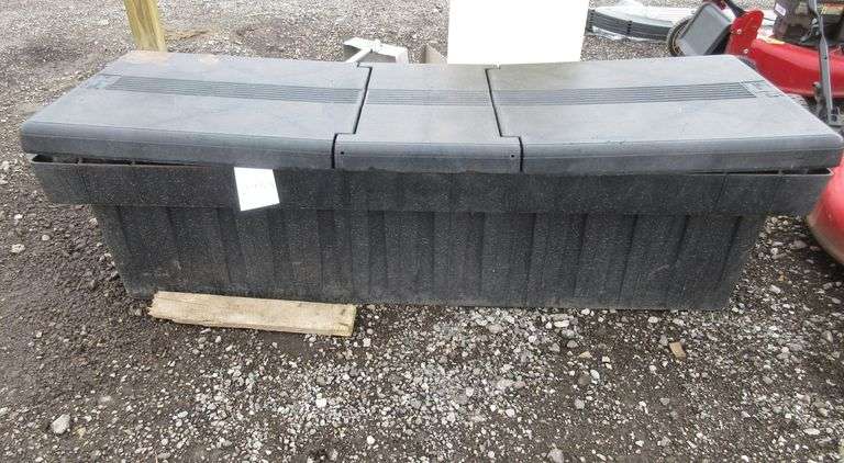 Pro Tecta plastic tool box, keys attached inside box, new locks, 60"W x ...