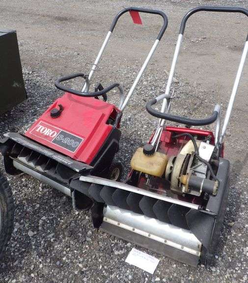 (2) Toro 5200's, both have good paddles and scrapers, the one with the ...