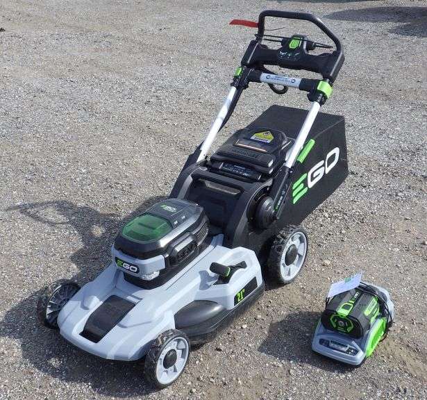 Go power battery operated lawn mower with battery and charger, 21" cut ...