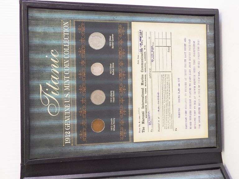 1912 Titanic coin US mint set in case - Albrecht Auction Service