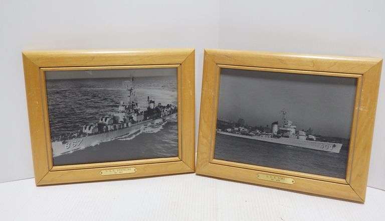 (2) Pictures of Navy ships, USS Sims DD-409, and USS Stribling DD-867 ...