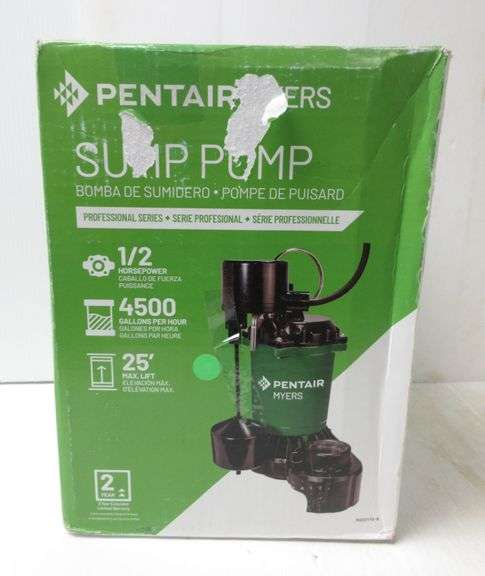 Pentair Myers sump pump, new - Albrecht Auction Service