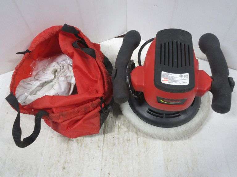 Vehicle wax buffer by Rocky Ford Co., 10" pad, includes carry bag, and ...