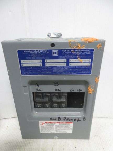 (3) Homeline electrical boxes: 2- Have 220 Breakers boxes with extra ...