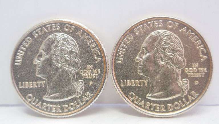 Louisiana 1812-2002 colorized quarter; Kentucky 1792-2001 colorized ...