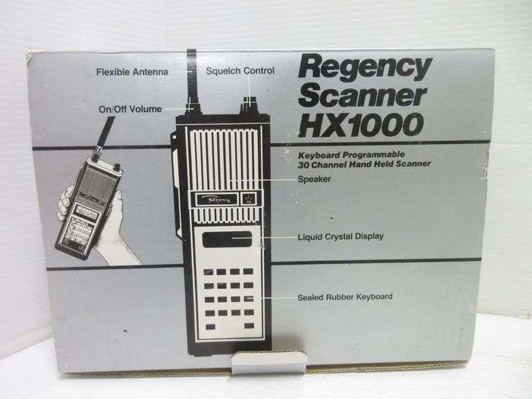 Regency HX1000 handheld programmable scanner radio, in very good ...