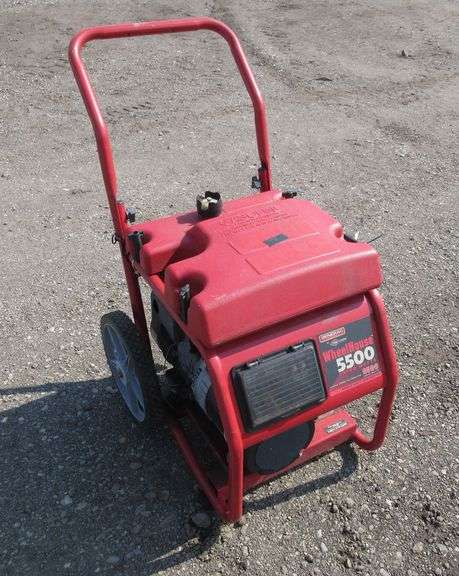 5,500W Generac WheelHouse Generator, runs well - Albrecht Auction Service