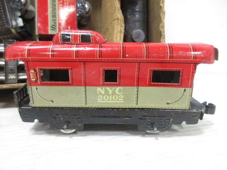 Louis Marx toy train set with Marx box, Steam engine and coal tender ...