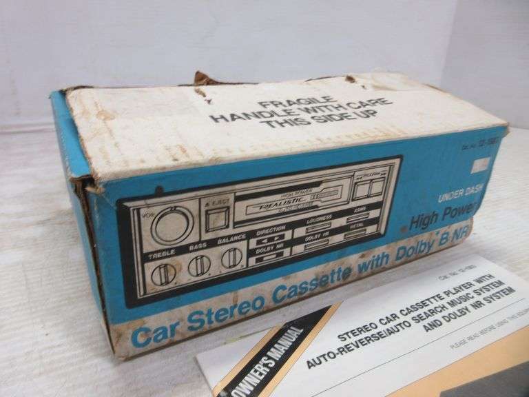 Vintage 1980s Realistic Car Stereo Cassette Player with Dolby NR, Under ...