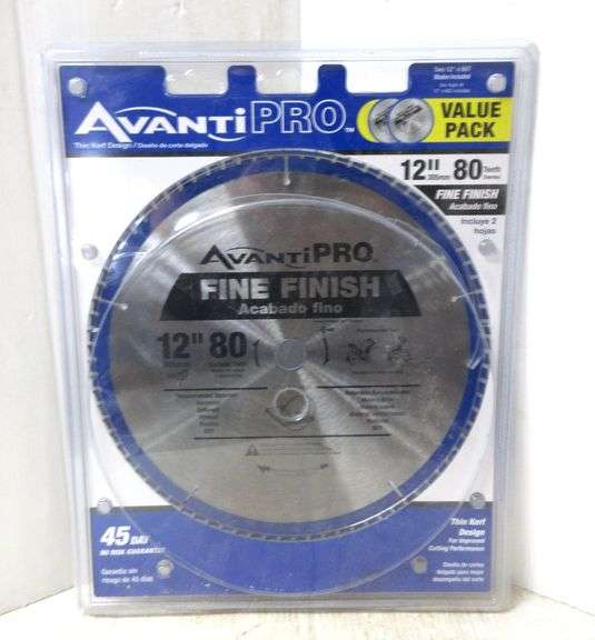 Avanti Pro fine finish 80-Carbide tooth 12" saw blade, new - Albrecht ...