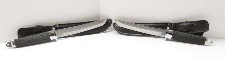 (2) Tanto knives from Budk, 12"L overall - Albrecht Auction Service