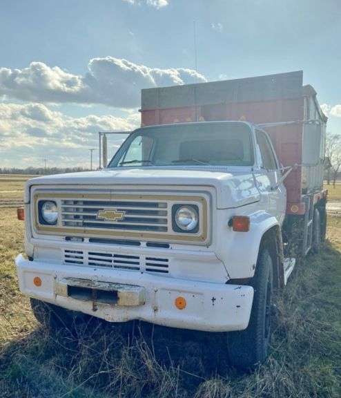 1976 Chevy C65 Tandem Axle Dump Truck, Has a Bad Engine, Clean and Clear Title, (Porta Box ...