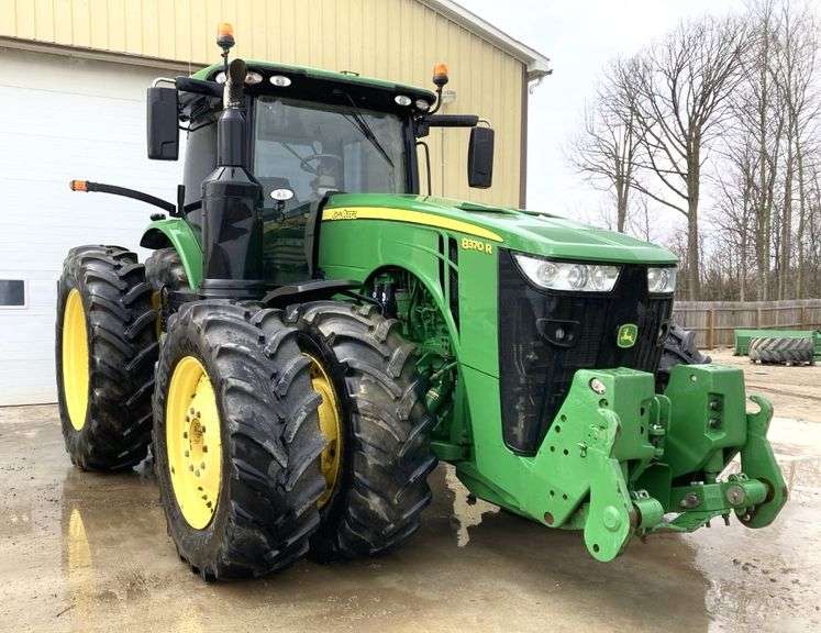 2017 John Deere 8370R Tractor, (4125.8 Hours), 31 MPH, Front 3-pt. and ...