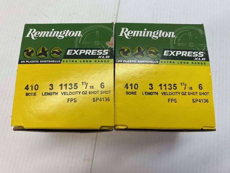 (50) Rounds of Remington 410 Shot Shells, 3" No. 6 shot size, new ...