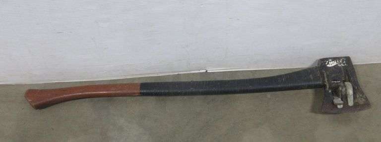 Splitting axe with quick release, made in USA; Older hatchet/hammer; (2 ...