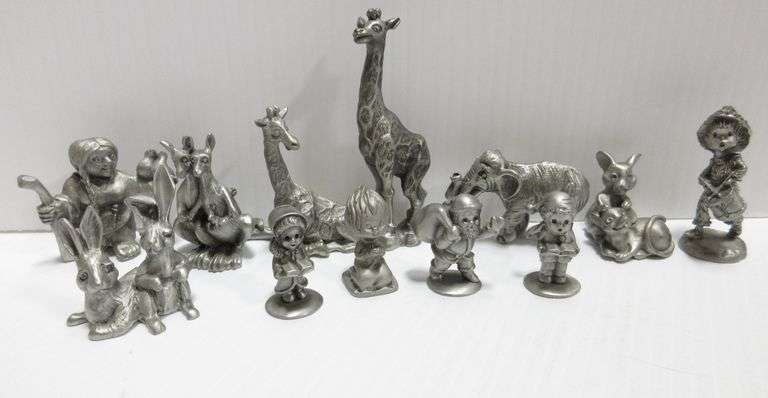 12-Piece Fine pewter, includes: 4- 1981 Hudson pewter, 1982 Fine pewter ...