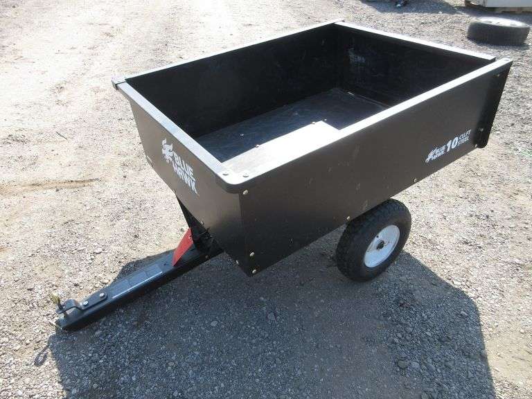 Blue Hawk lawn mower cart, 10 cu. ft. load, 30 1/2"W x 5'L, 25 1/2"H ...