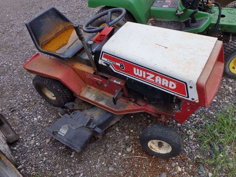 Wizard riding mower, distributed by Western Auto Parts, 8 HP, Briggs ...