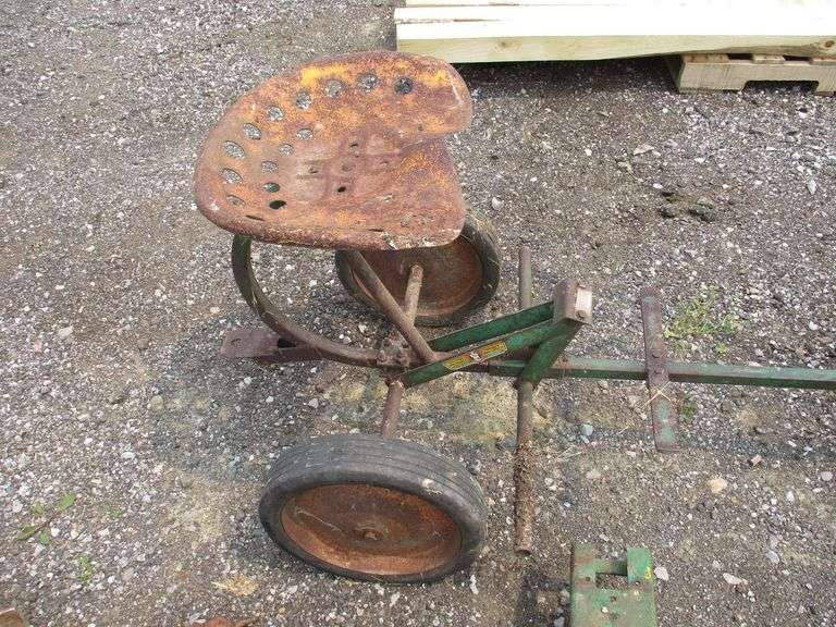 Bolens garden tractor, Model No. K90, Kohler ENG (6) attachments, sulky ...