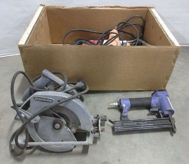 Assorted hand held and power tools, mostly fair - Albrecht Auction Service