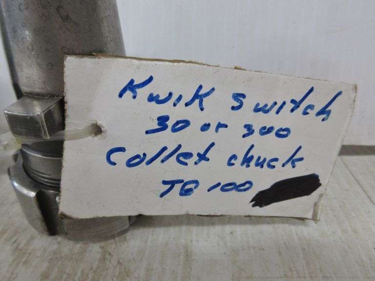 Kwik switch 30 collet chuck, TG100 - Albrecht Auction Service