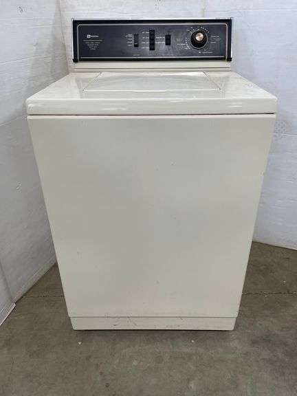 Older Maytag washing machine, 26"W x 27"D x 44"H, used, some wear ...