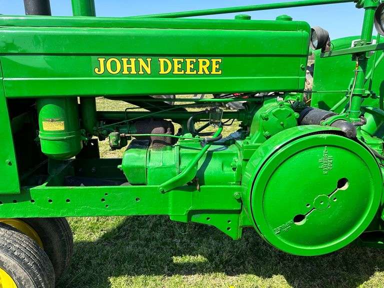 John Deere Model A Narrow Front Tractor, 12 Volt Electric Start, 11.2 ...