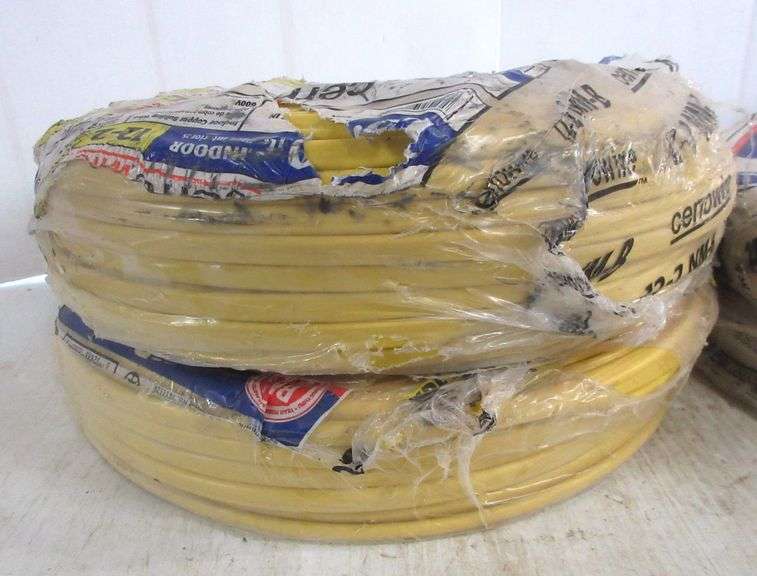 (4) Rolls of Romex indoor new house, Two- No. 12, Two- No. 14 ...