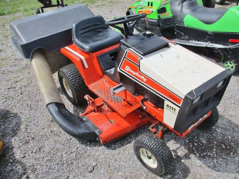 Simplicity regent 4111 lawn mower, runs well with bagger, has new ...