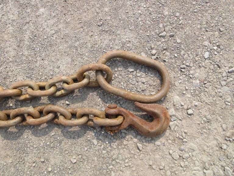 (2) Logging chains with ring on end, good - Albrecht Auction Service